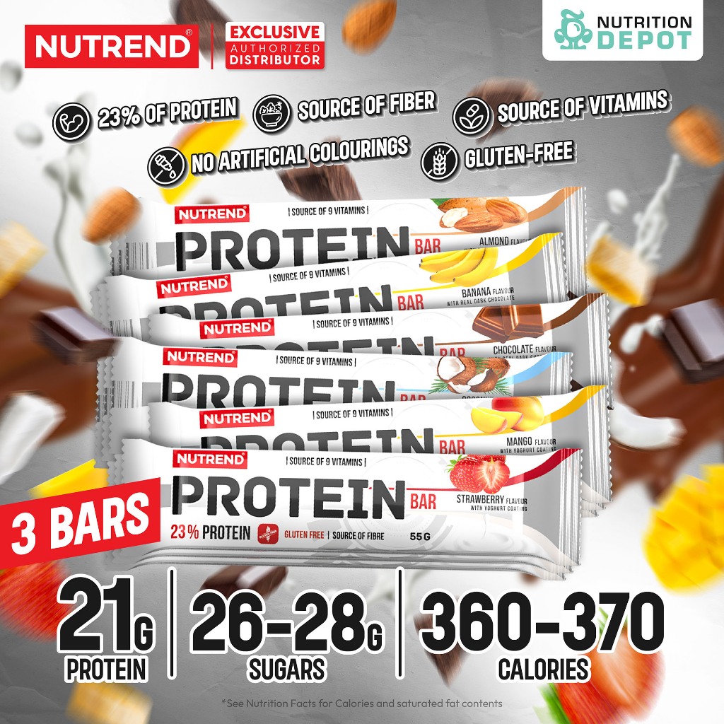 โปรตีนบาร์ Nutrend Protein Bar - 3 Bars | Shopee Thailand