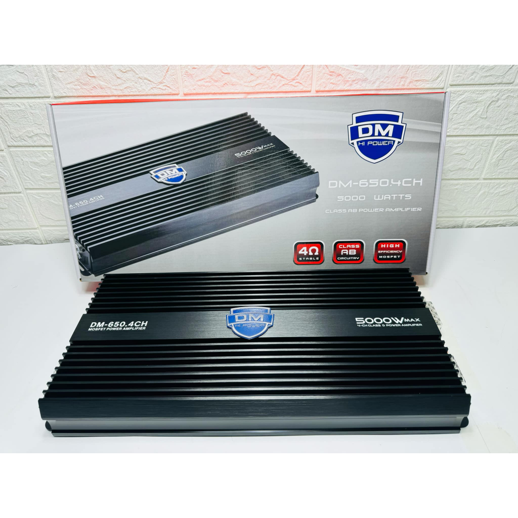 DM-650. 4CH 5000W Class AB ขับเสียงกลาง 8ดอก+แหลม8 AB 4CH 5000W/เครื่องเสียงรถยนต์ | Shopee Thailand