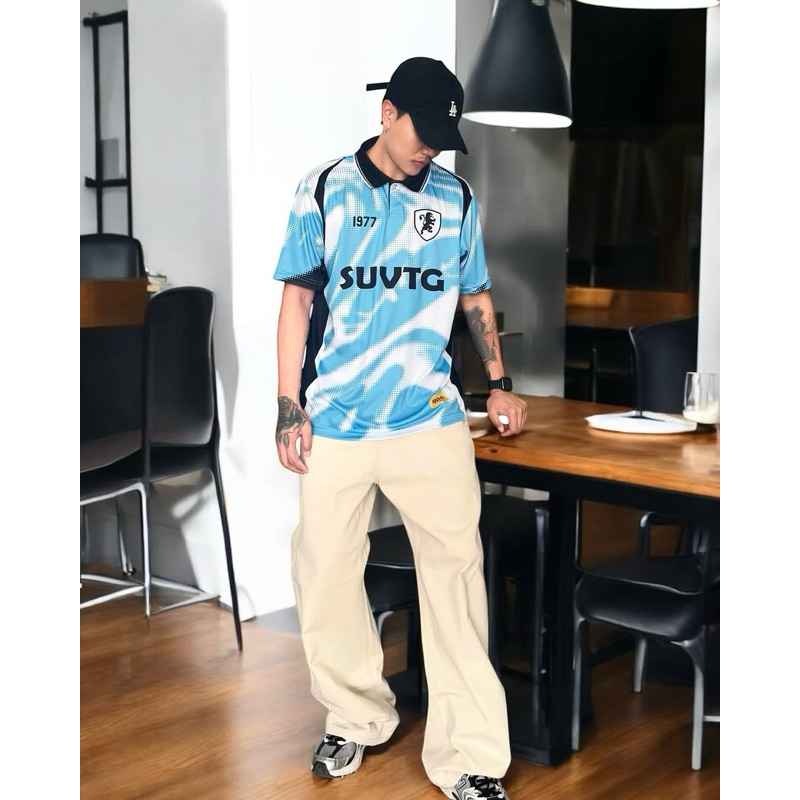 (7su)เสื้อ คอปก พิมพ์ลาย สตรีทแฟชั่น | Shopee Thailand