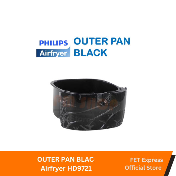 OUTER PAN BLACK อะไหล่แท้สำหรับหม้อทอดไร้น้ำมัน PHILIPS Airfryer รุ่น ...