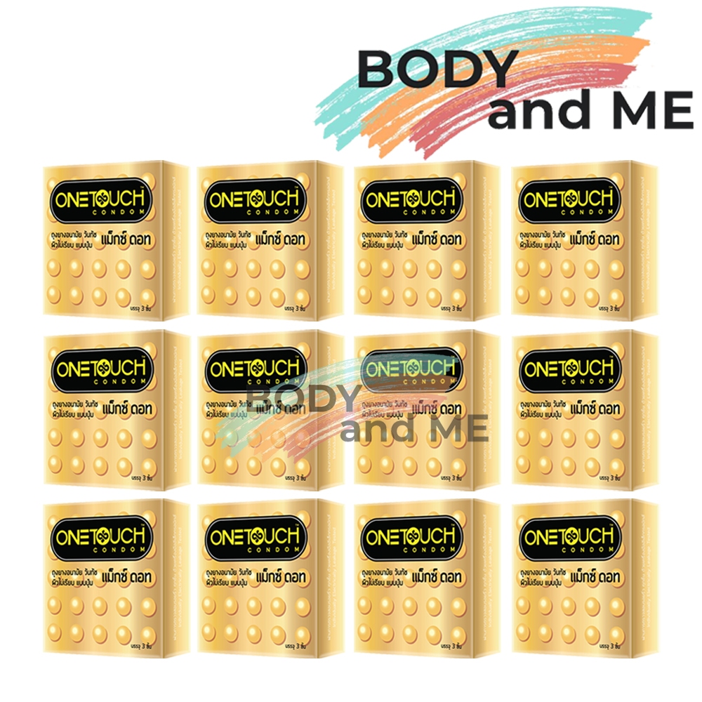 EXP 11/2028 1 โหล - Onetouch Maxx Dot ถุงยางอนามัย วันทัช แมกซ์ดอท One ...