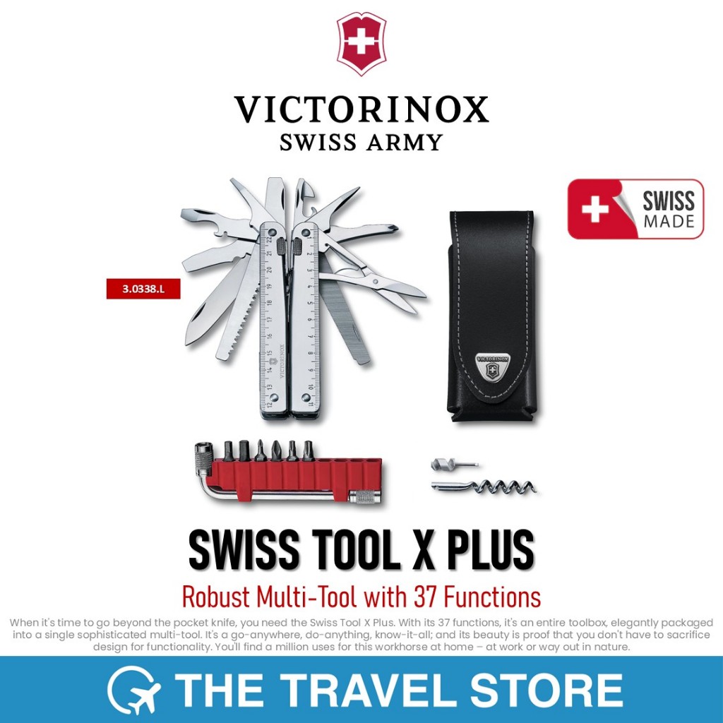 Victorinox SWISS TOOL X PLUS Robust Multi-Tool with 37 Functions (3. ...