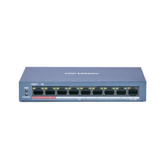 HIKVISION 8 Port Fast Ethernet Unmanaged POE Switch 4/8-Core Adaptive ...