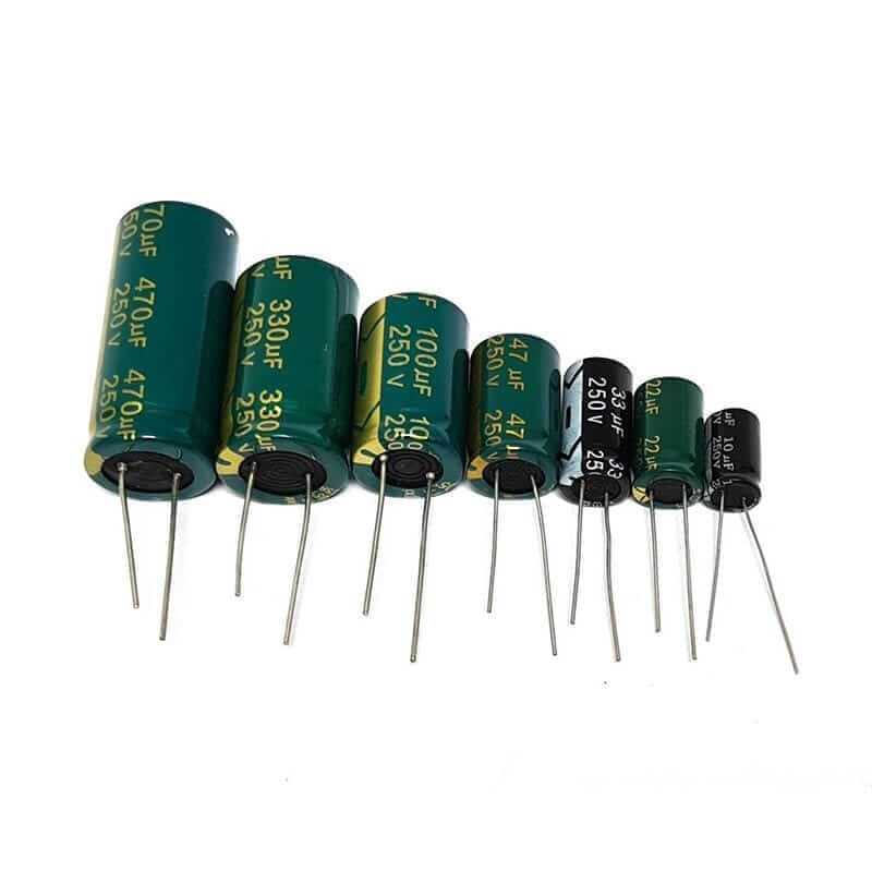 คาปาซิเตอร์ 250v 22uF 33uF 47uF 68uF 100uF 150uF 220uF 330uF 470uF Capacitor | Shopee Thailand