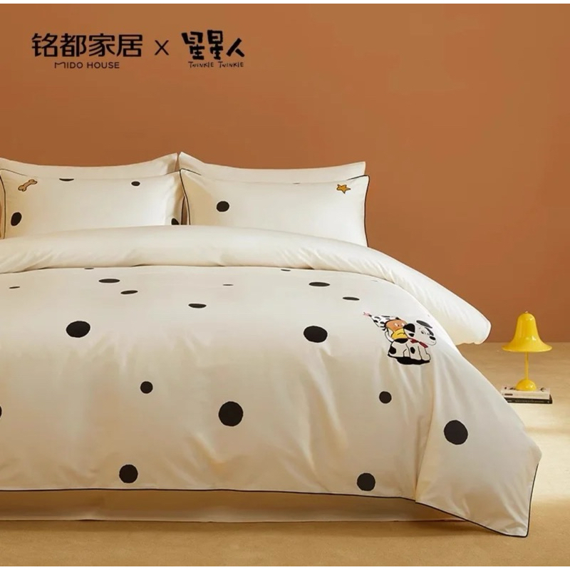 MIDO HOUSE x TWINKLE TWINKLE ชุดผ้าปูที่นอนลายจุด ดัมเมเชี่ยล ...
