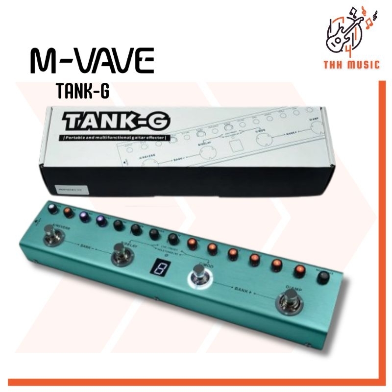 M-VAVE TANK-G Guitar เอฟเฟคก็ตาร์ TankG Multi Effect มัลติเอฟเฟค ...