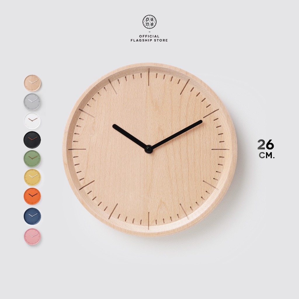 Pana Objects METER 26 cm wall clock นาฬิกาแขวนผนัง เครื่องเดินเรียบ ไม่มีเสียงรบกวน | Shopee ...
