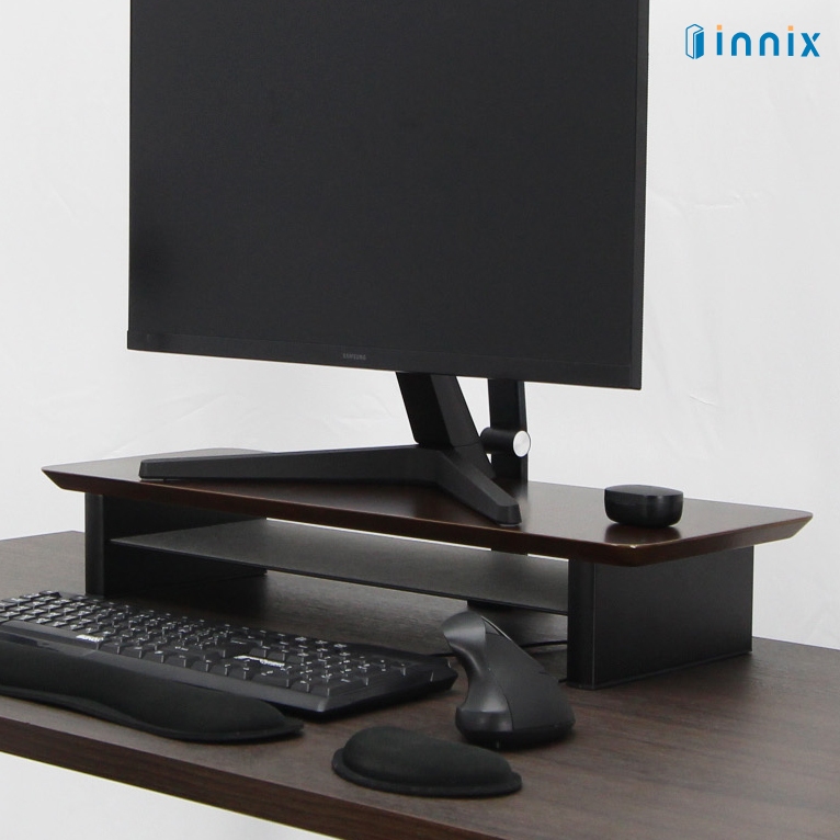 Innix ชั้นวางจอคอมพิวเตอร์ Monitor Stand Morden W65 Black walnut ...