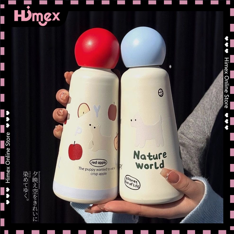 Himex แก้วสแตนเลสเก็บความเย็น สไตล์น่ารักใหม่ แก้วเก็บความเย็น น่ารัก เกาหลี 500ml ของขวัญ ...