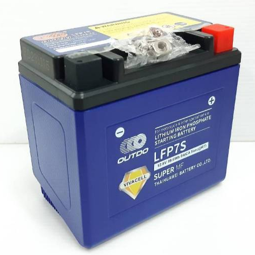 แบตเตอรี่แห้ง OUTDO LITHIUM BATTERY LFP7S=YTX7 (12V 7Ah) | Shopee Thailand