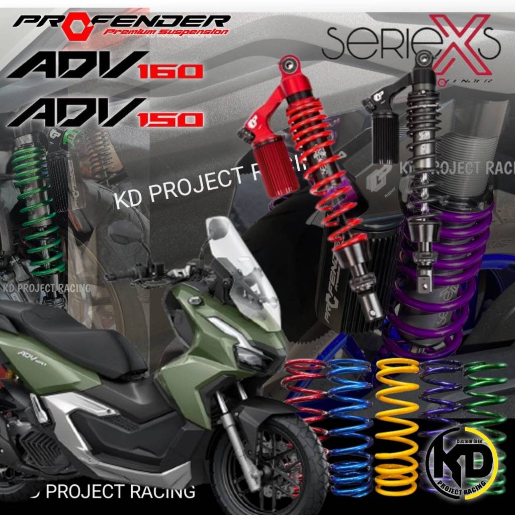 โช๊คหลัง Profender รุ่น X series Honda ADV150,160 (395mm) 2018-2025 ...