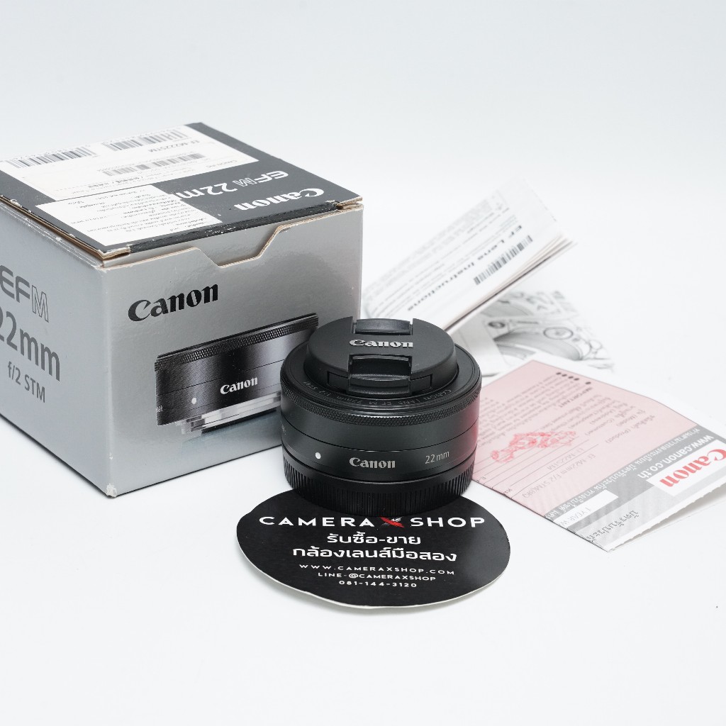 Canon EF-M 22 F2 อดีตศูนย์ สภาพดีครบกล่อง | Shopee Thailand