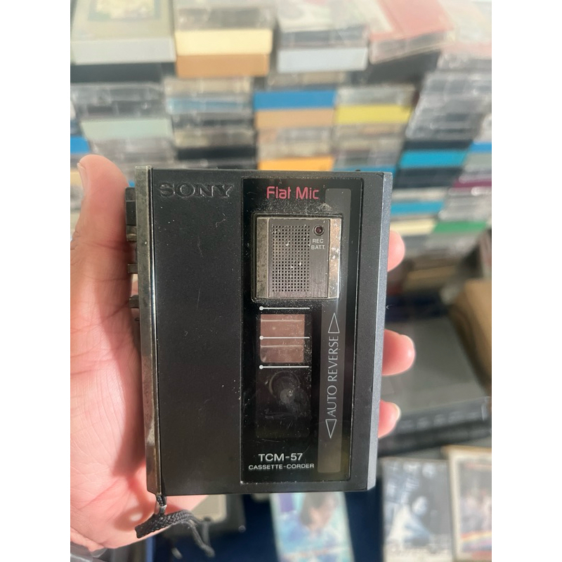 เครื่องเล่นเทปคาสเซ็ท sony tcm-57สภาพสวยใช้งานปกติ | Shopee Thailand