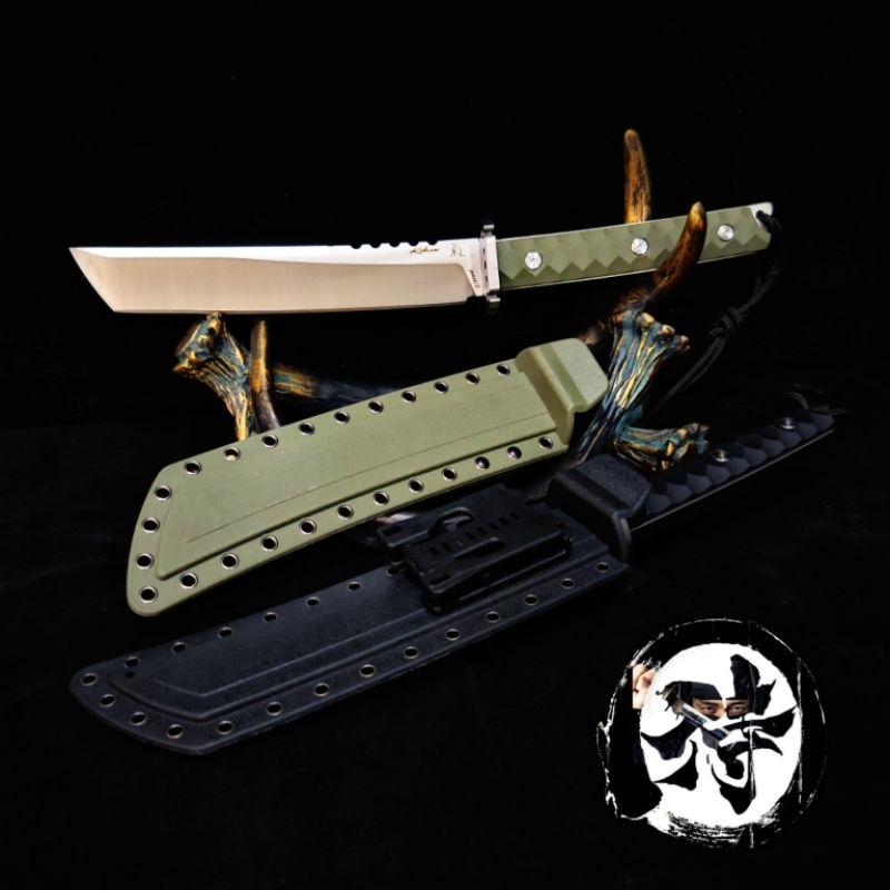 มีด เดินป่า วัสดุใบมีด: เหล็กDC53 ความแข็ง60-62 HRC ด้ามจับไนลอนไฟเบอร์กลาส ซองไนลอนไฟเบอร์กลาส ...