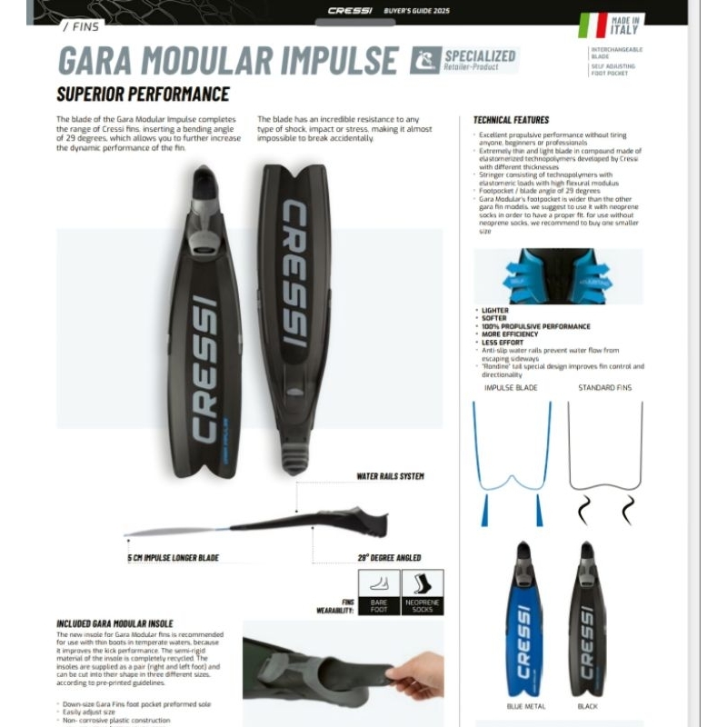 Cressi GARA MODULAR IMPULSE | Shopee Thailand