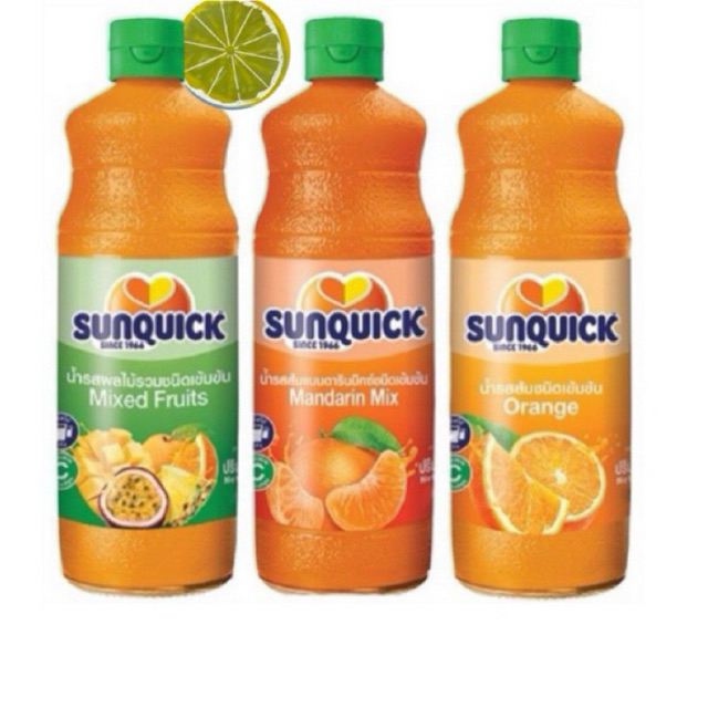Sunquick ซันควิก น้ำส้มเข้มข้น น้ำผลไม้ ขนาด 330 มล. (ขวดแก้ว) | Shopee ...