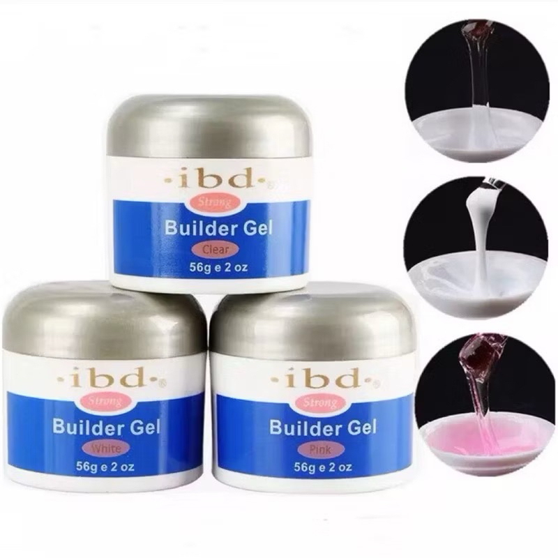 กาวเจลต่อเล็บ PVC ibd Builder Gel สำหรับต่อเล็บ 3 สี ใส ชมพู ขาว ขนาด 56 กรัม สินค้าพร้อมส่ง ...