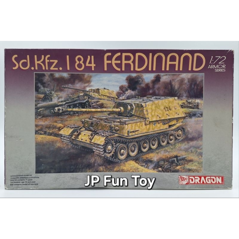 DRAGON Plastic Model 1/72 Armor series WWII Tank Sd.Kfz.184 FERDINAND ...