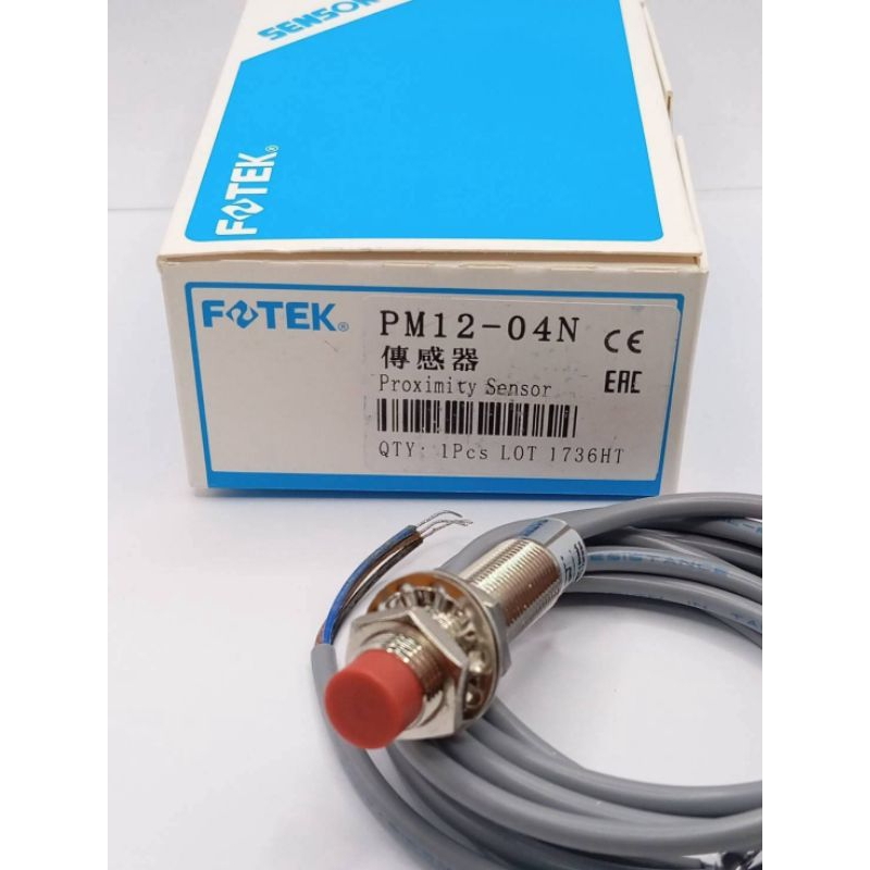 FOTEK : Proximity Sensor PM12-04N M12 เซ็นเซอร์จับโลหะ 3สาย NPN NO ระยะ ...