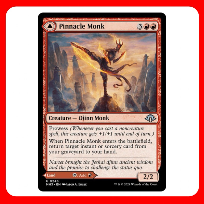 [MTG] Pinnacle Monk [MH3] [RED] [UNCOM] [NORMAL] [ENG] (การ์ดเมจิค ...