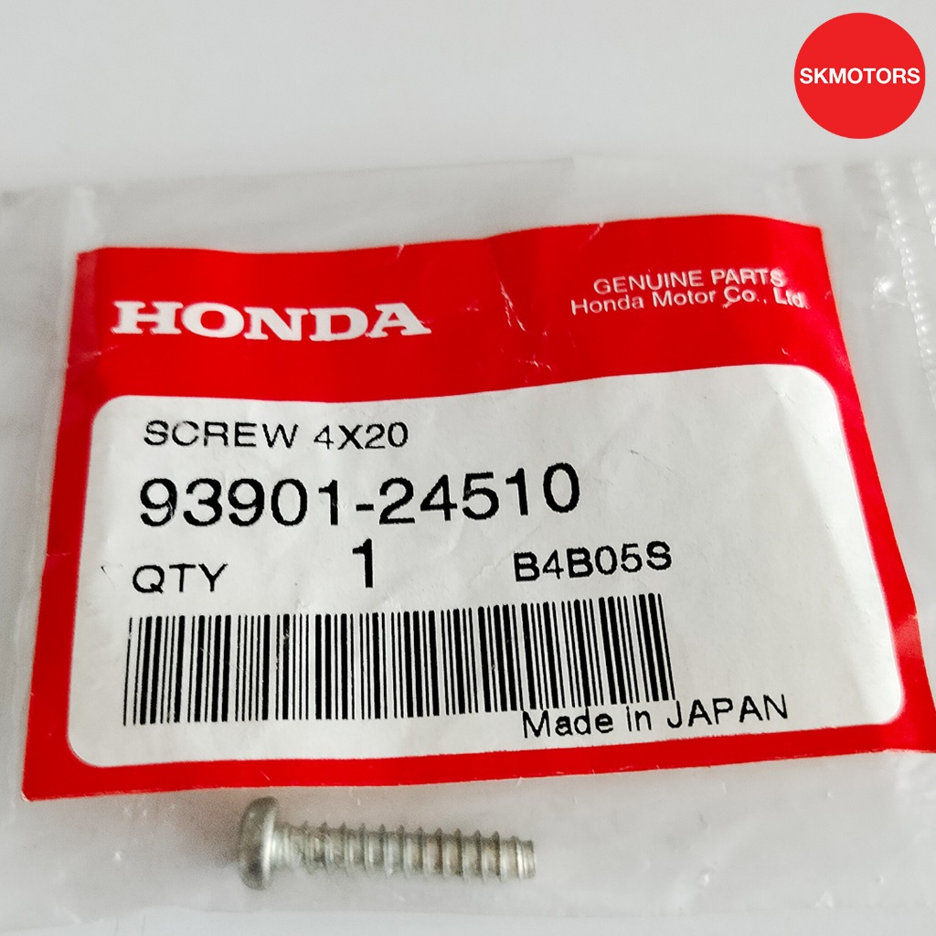 สกรูหัวแฉก 24X510 รหัสสินค้า 93901-24510 สำหรับรถ HONDA NICE110 แท้เบิก ...