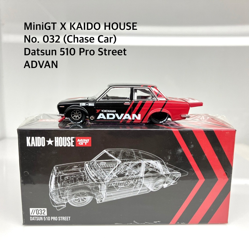 Kaidohouse x MINI GT Chase No. 032 Datsun 510 Pro Street ADVAN | Shopee ...