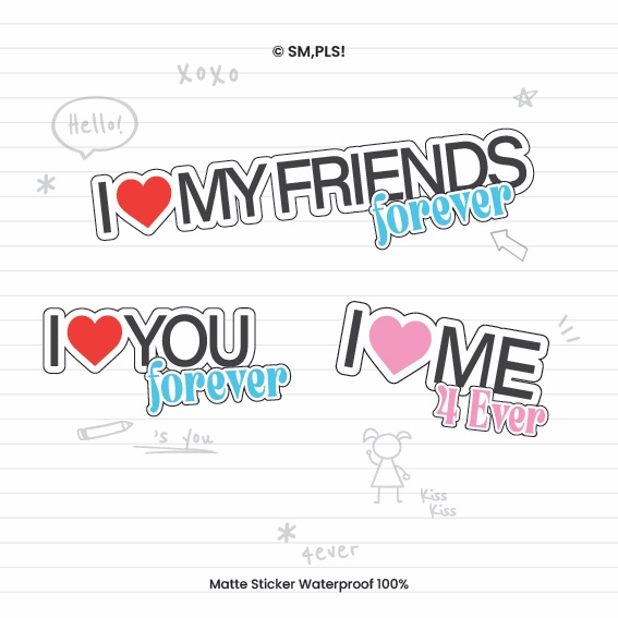I love : Sticker die-cut 100% (ติกเกอร์ไดคัทแยกชิ้น) | Shopee Thailand