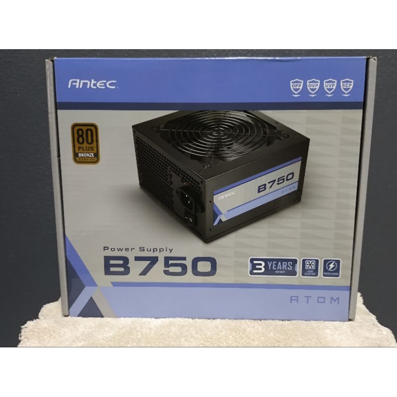Power Supply Antec Atom B750 750w 80plus bronze Psu สภาพใหม่ ใช้งานน้อย ประกัน ascentiยาว3ปี ...