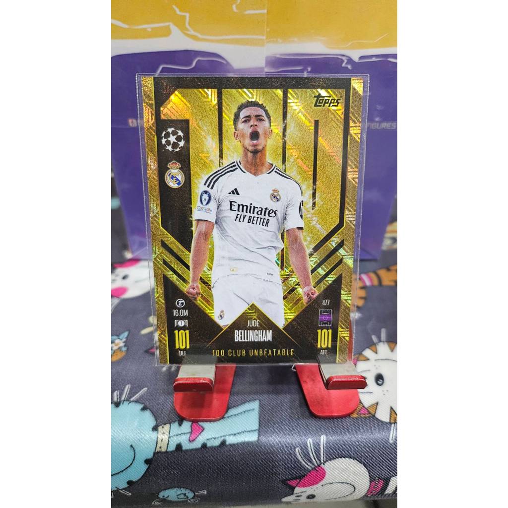 Topps Match Attax 2024-2025 Jude Bellingham 100 club unbeatable ...
