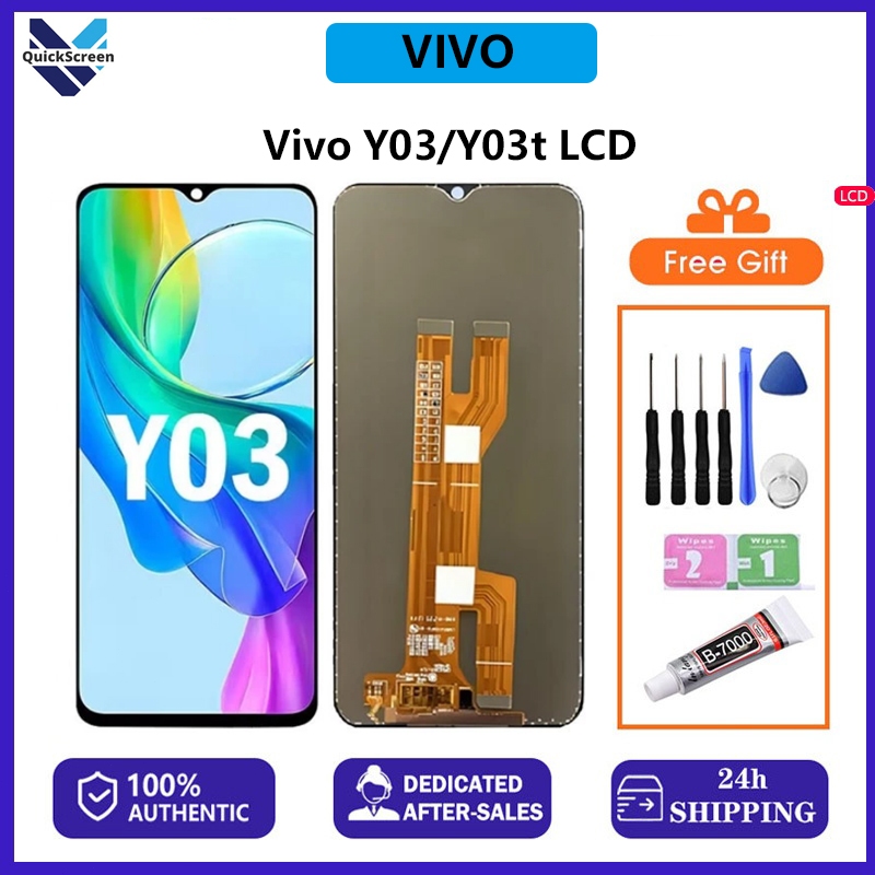 หน้าจอ LCD ดั้งเดิมสำหรับ Vivo Y03 / Y03T ชุดประกอบหน้าจอสัมผัส LCD แบบ ...