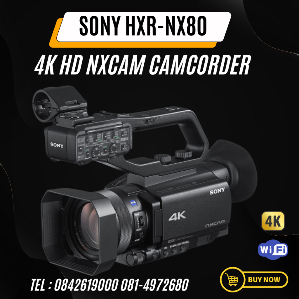 Sony HXR-NX80 กล้องวีดีโอ 4K (มือ2) อุปกรณ์ครบชุด | Shopee Thailand