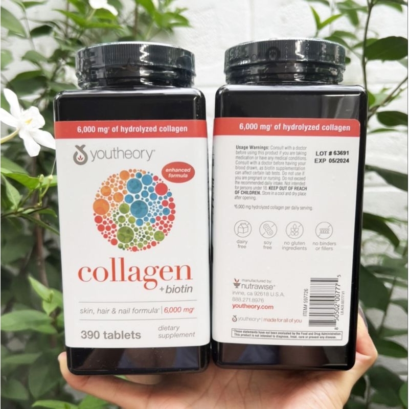 Youtheory™ Collagen Advanced Formula Type 1, 2 & 3 (390 Tablets ...