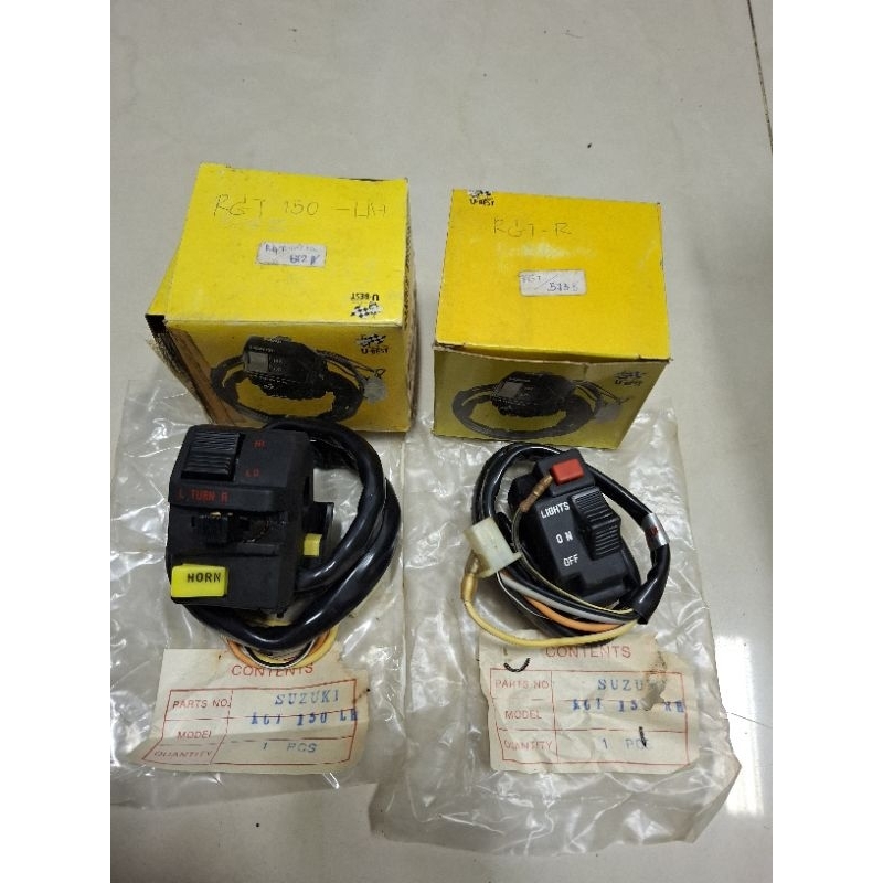 สวิทช์แฮนด์ซ้าย ขวา Suzuki RGT150-RG150-Gamma ของใหม่งานเก่าเก็บสภาพสวยๆคุณภาพดี พร้อมใส่ใช้งาน ...