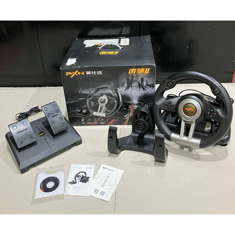 PXN V3 Pro Racing Game Steering Wheel With Brake Pedal Racing Game ...