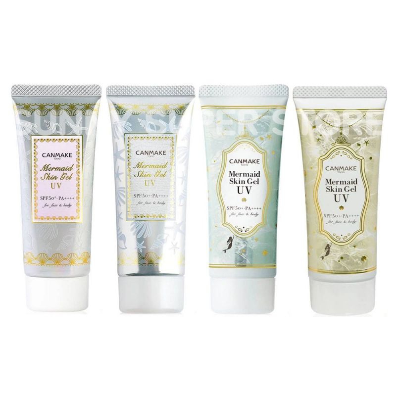 (ถูก/แท้100%) Canmake Mermaid Sunscreen Skin Gel UV SPF50/PA++++ 40g แคนเมคกันแดดเนื้อเจล ...