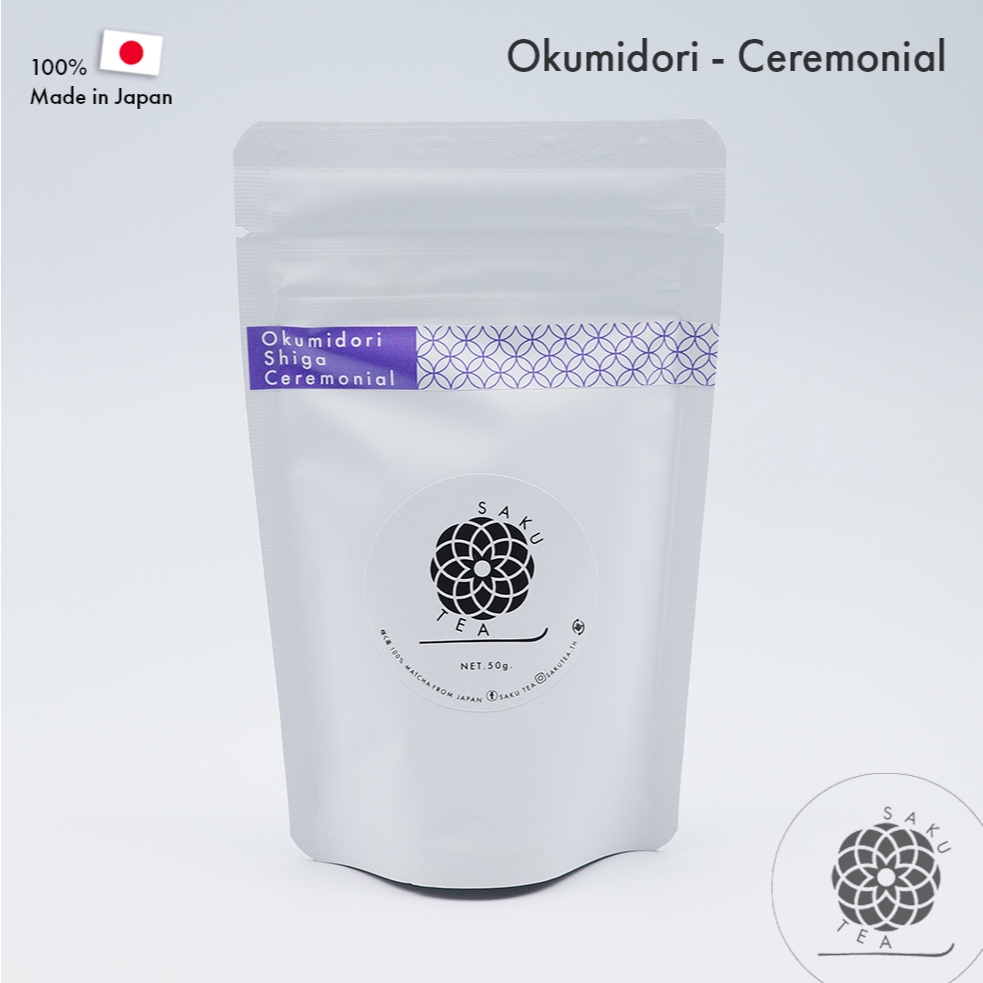 SAKU TEA - Okumidori おくみどり / 奥緑 50g. Ceremonial matcha มัทฉะเกรดพิธี ชา ...