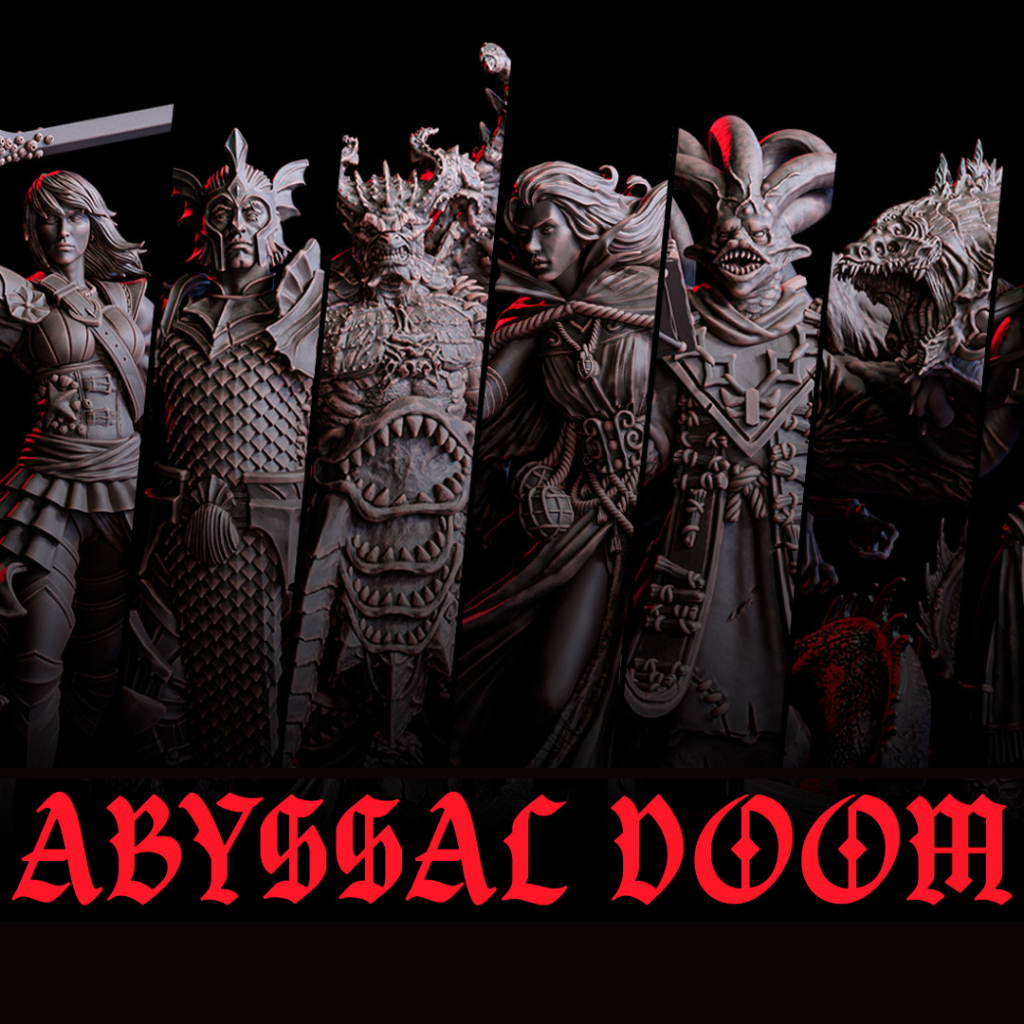 DnD Miniature I Abyssal Doom Iโมเดลบอร์ดเกม (งานเรซิ่นยังไม่ลงสี) ฐาน 1 ...