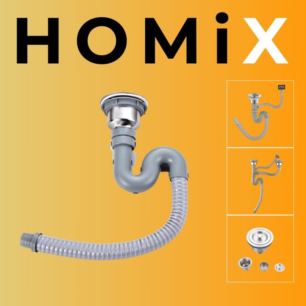 สะดืออ่างล้างจาน สแตนเลส 304 พร้อมสายน้ำทิ้ง ครบชุด ชุดสะดืออ่าง สะดืออ่างซิงค์ (CH-038 ...