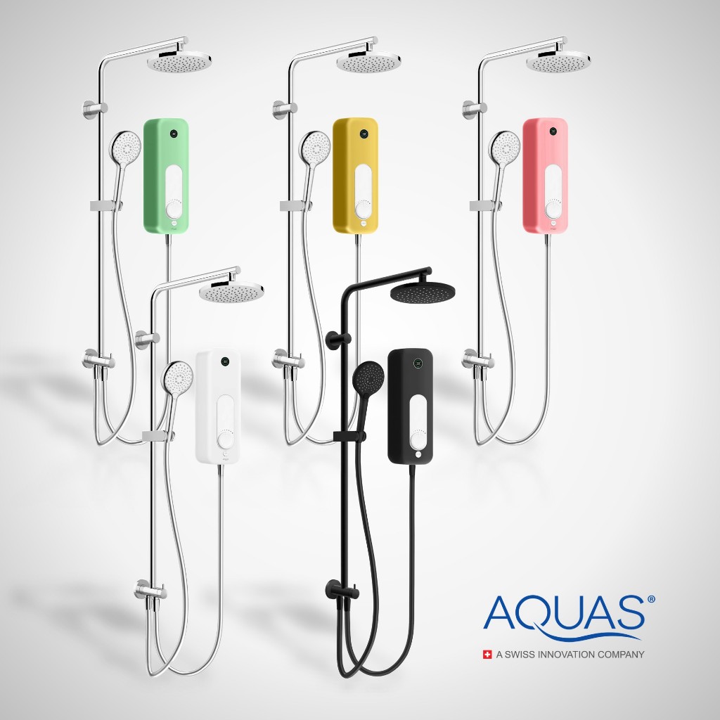 เครื่องทำน้ำอุ่น ชุดเรนชาวเวอร์ AQUAS SPA Digital Heater 4.5 kW. Rain Shower Column | Shopee ...