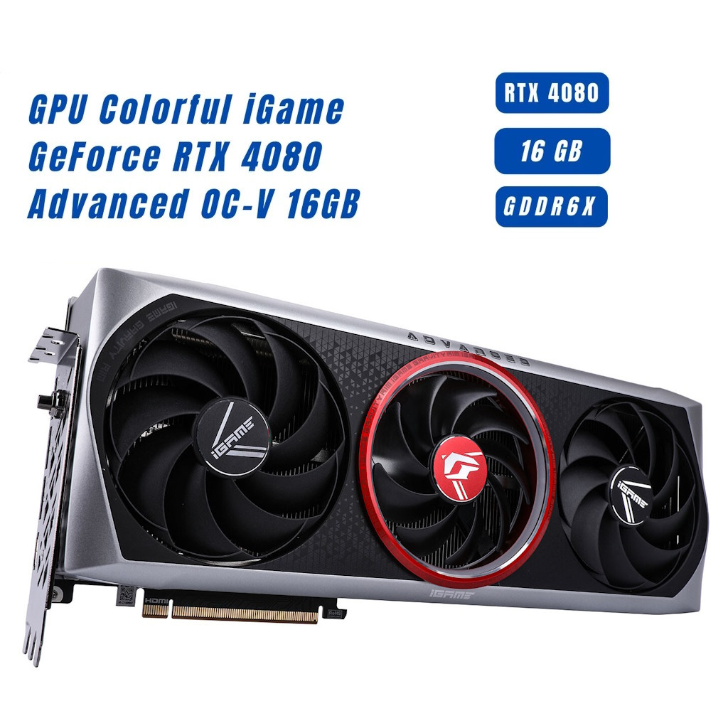 COLORFUL RTX 4080 iGame GeForce 16GB Advanced OC-V GPU (การ์ดจอ) (มือ ...