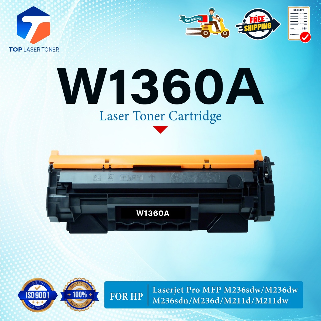 หมึกเทียบเท่า HP 136A Black (W1360A) FORHP MFP M236sdw/M236sdn/M236d ...