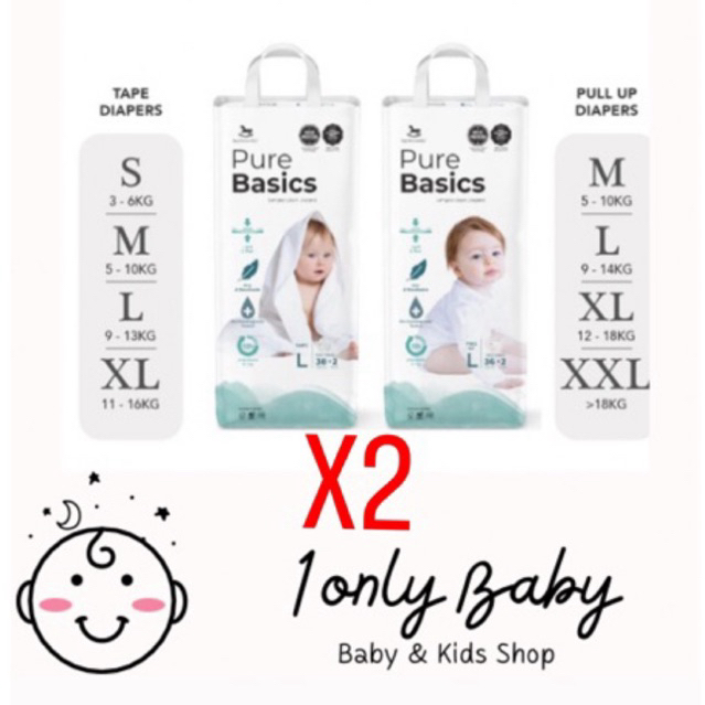 Applecrumby Pure Basic Tape *2pack กลางวัน [แบบเทป 2 แพ็ค] | Shopee ...