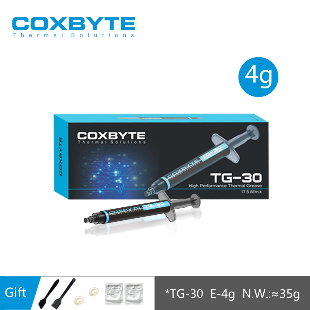 coxbyte TG-30 Thermal Paste (17.5W/mk) คอมพิวเตอร์ สมุดบันทึก CPU ซิลิโคน GPU จาระบีระบายความ ...