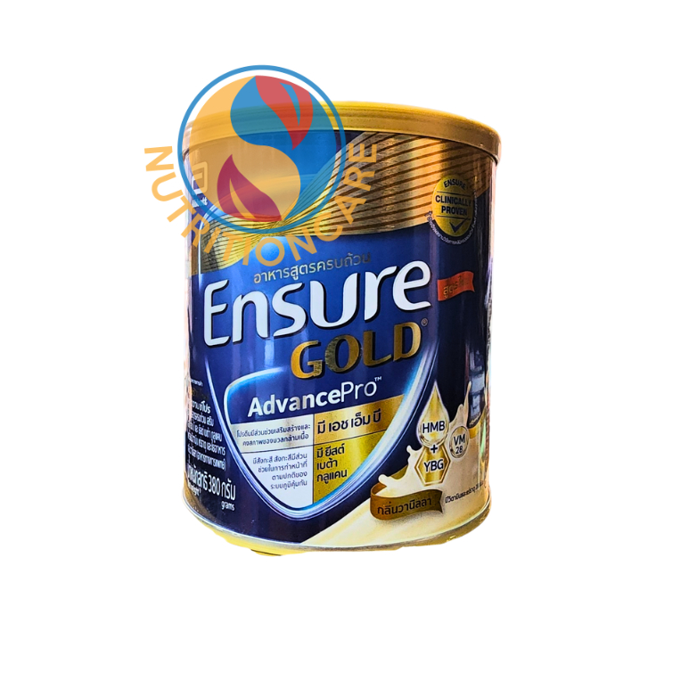 เอนชัวร์ โกลด์ แอดวานซ์โปร กลิ่นวนิลา 380g 1 กระป๋อง Ensure Gold AdvancePro Vanilla 380g x1 ...