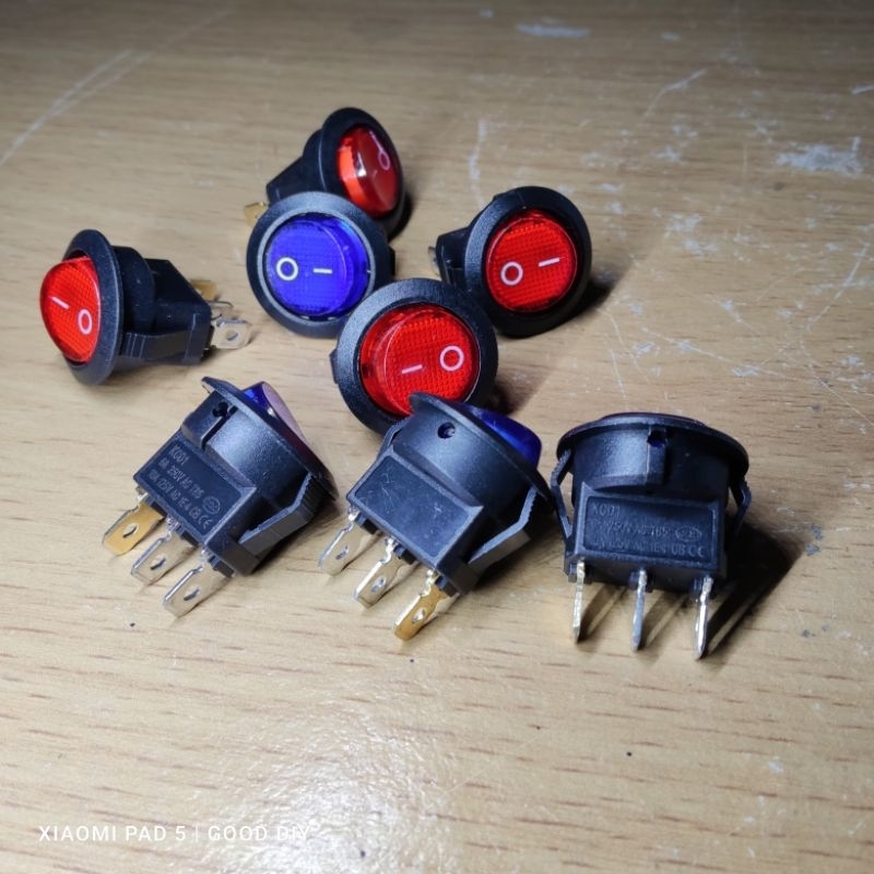 (สินค้าใหม่)8 ตัวสวิตซ์เปิดปิด On-Off Spst Rocker Switch 6a/250v 10a ...