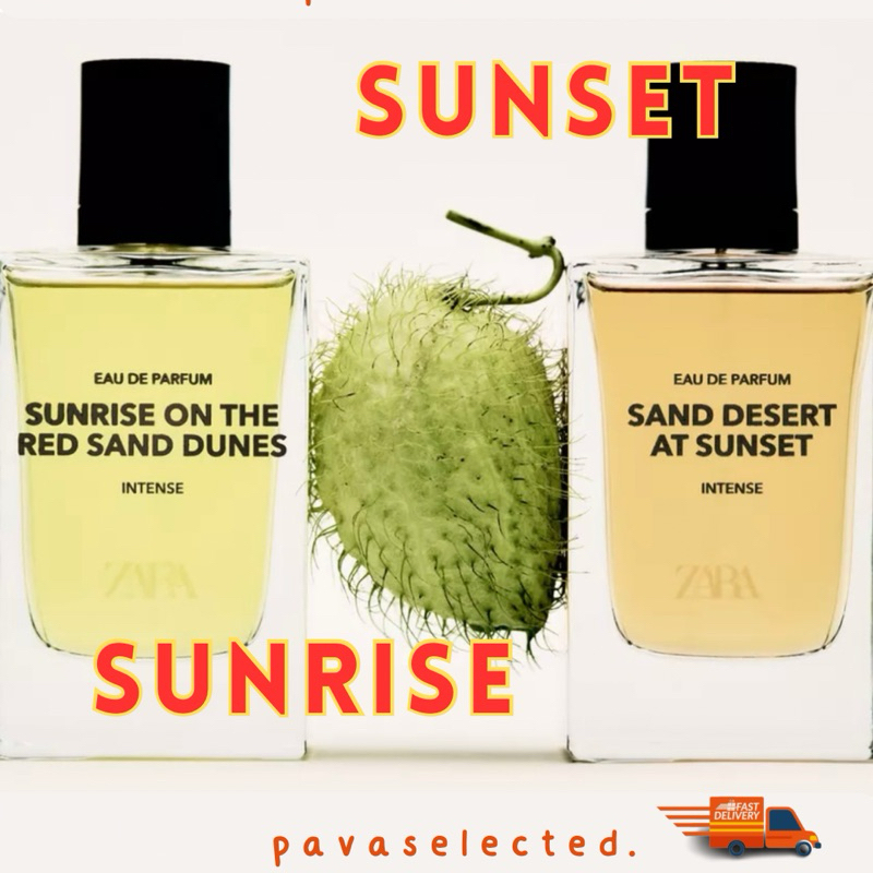 ZARA Men Sand Dessert and sunset, Sunrise on the red Sand dunes Eau de ...