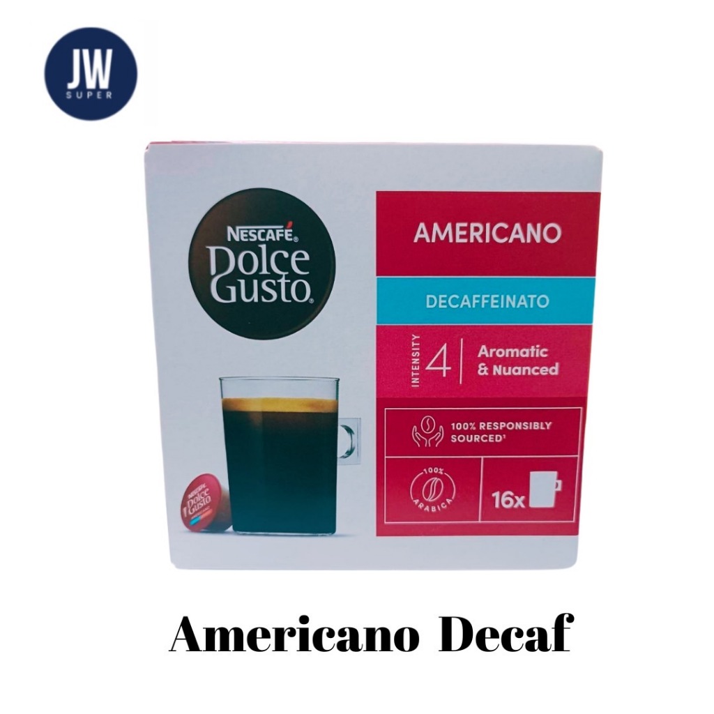 สินค้าลดล้างสต๊อก Americano Decaf อเมริกาโน่ ดีแคฟ DOLCE GUSTO 16 ...