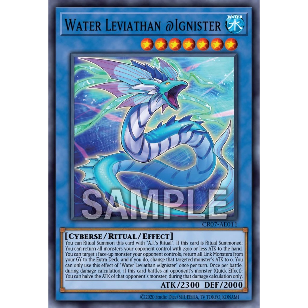 Yugioh Asia-Eng [CR07-AE011] Water Leviathan @Ignister (Common) การ์ด ...