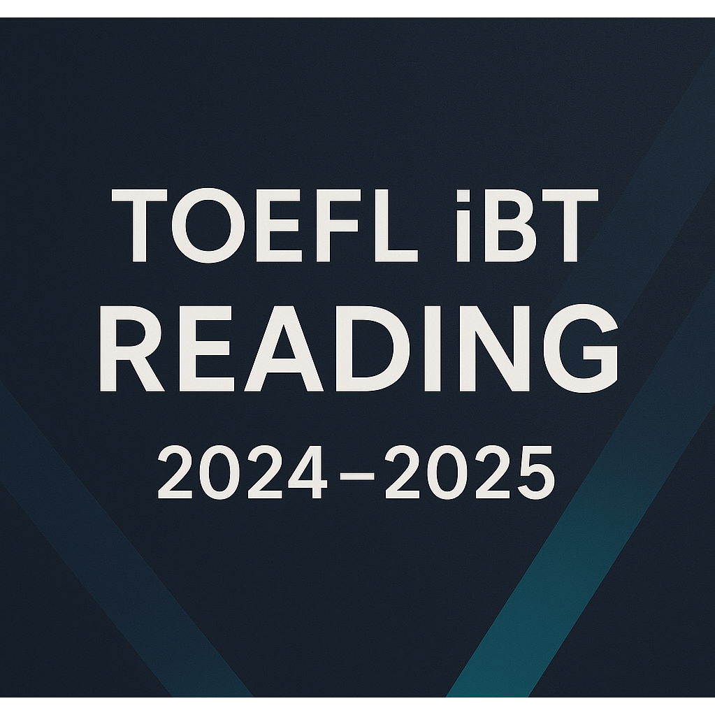 TOEFL iBT Reading อัปเดทข้อสอบล่าสุดคลังข้อสอบจริง 2024-2025 | Shopee ...