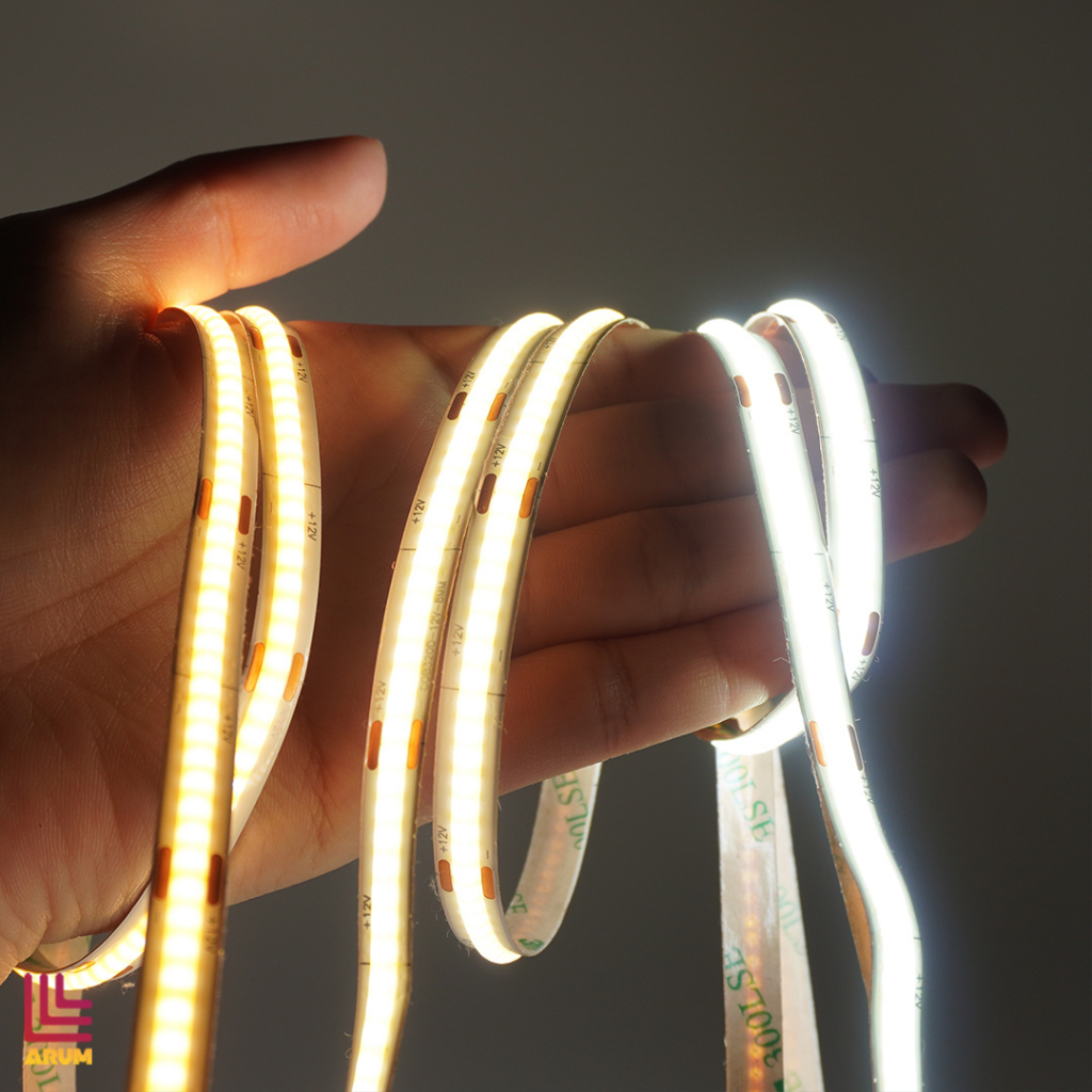 COB LED 24V 320chip/m 12w/m ไฟเส้นตกแต่ง ยาว 10เมตร/ม้วน | Shopee Thailand
